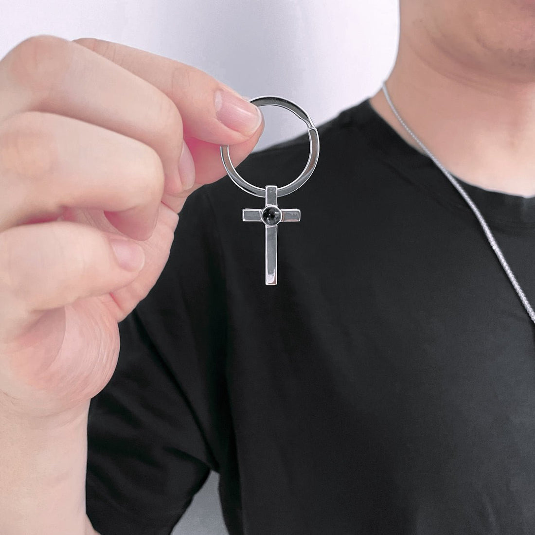 Cross Projection Keychain with Hidden Picture – Personalized Gift ...